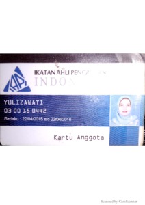 Kartu Anggota IAPI - Document Repository Universitas Andalas